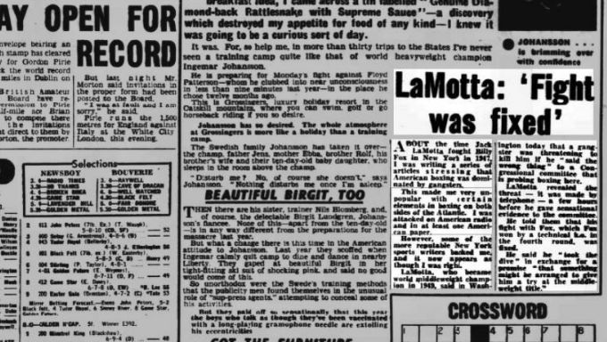 The Fix: Why Jake LaMotta Threw His 1947 Fight With Billy Fox