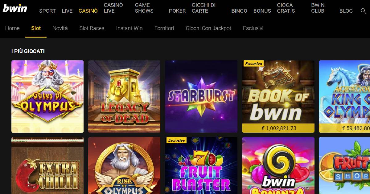 Bwin Slot: Scopri le Migliori da Giocare con Bonus