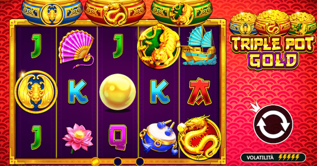 La Slot Online Triple Pot Gold in Esclusiva su Quigioco